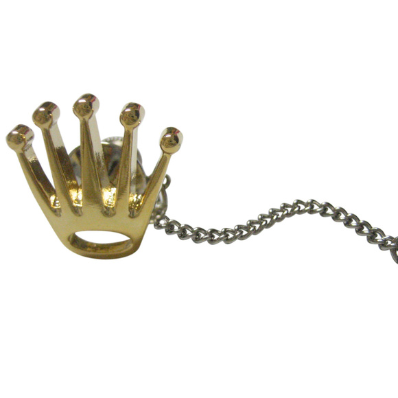 Kiola Designs | Accessories | Gold Toned Pointy Crown Tie Tack | Poshmark